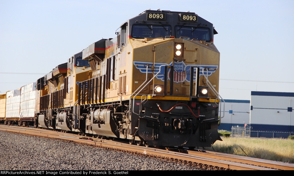 UP 8093 starts over the switch